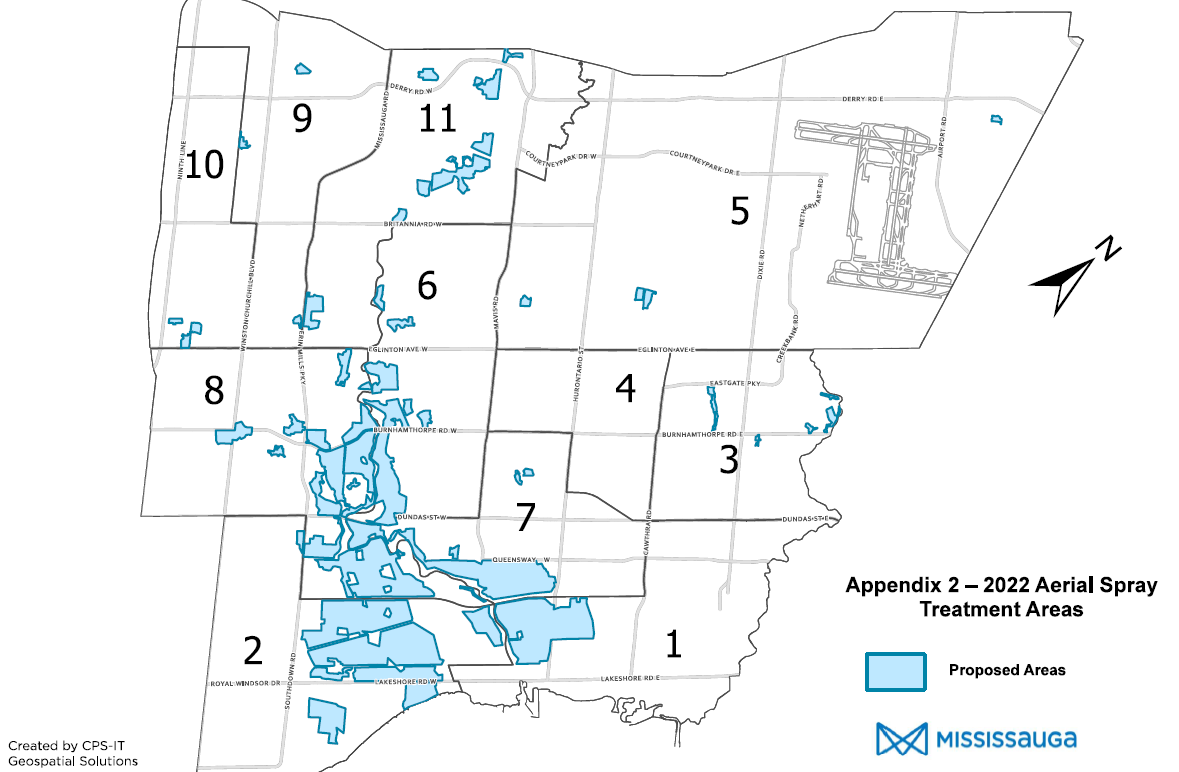 Aerial Spray Program Begins in Mississauga – City of Mississauga