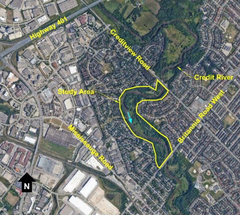 Credit River Erosion Control behind Kenninghall Boulevard and Plainsman ...