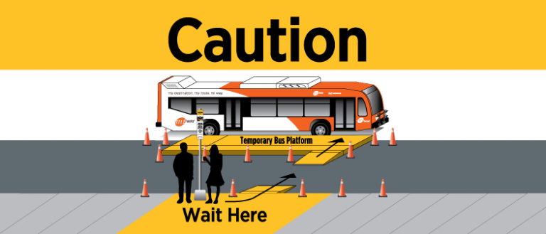 Passenger Safety: Temporary Bus Platforms on Hurontario Street – MiWay