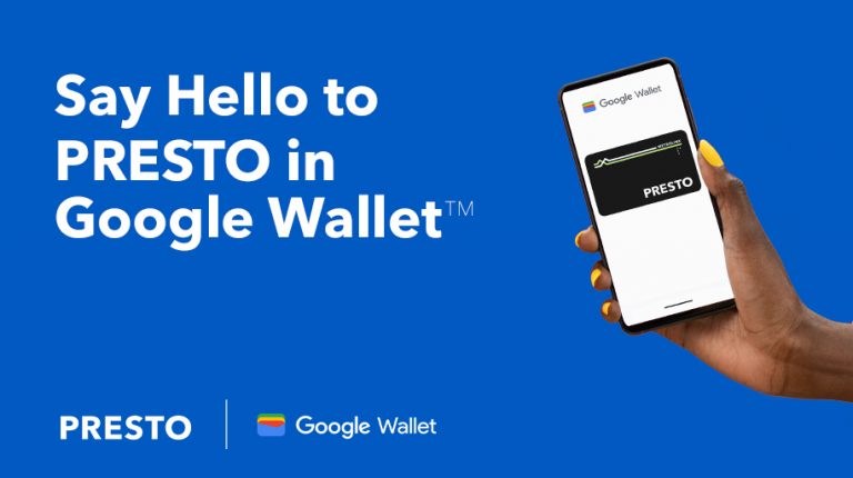 PRESTO available in Google Wallet – MiWay