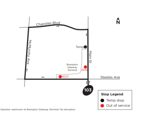 Update: MiWay Route 103 Hurontario Express detour has ended – MiWay